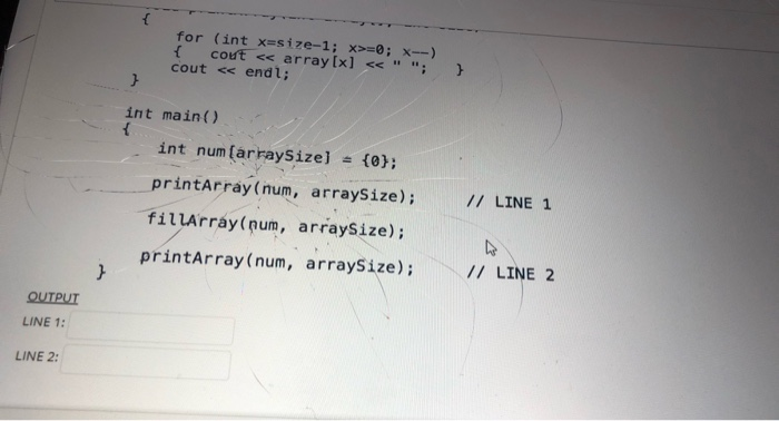 Solved Trace the following C++ code and provide the correct | Chegg.com
