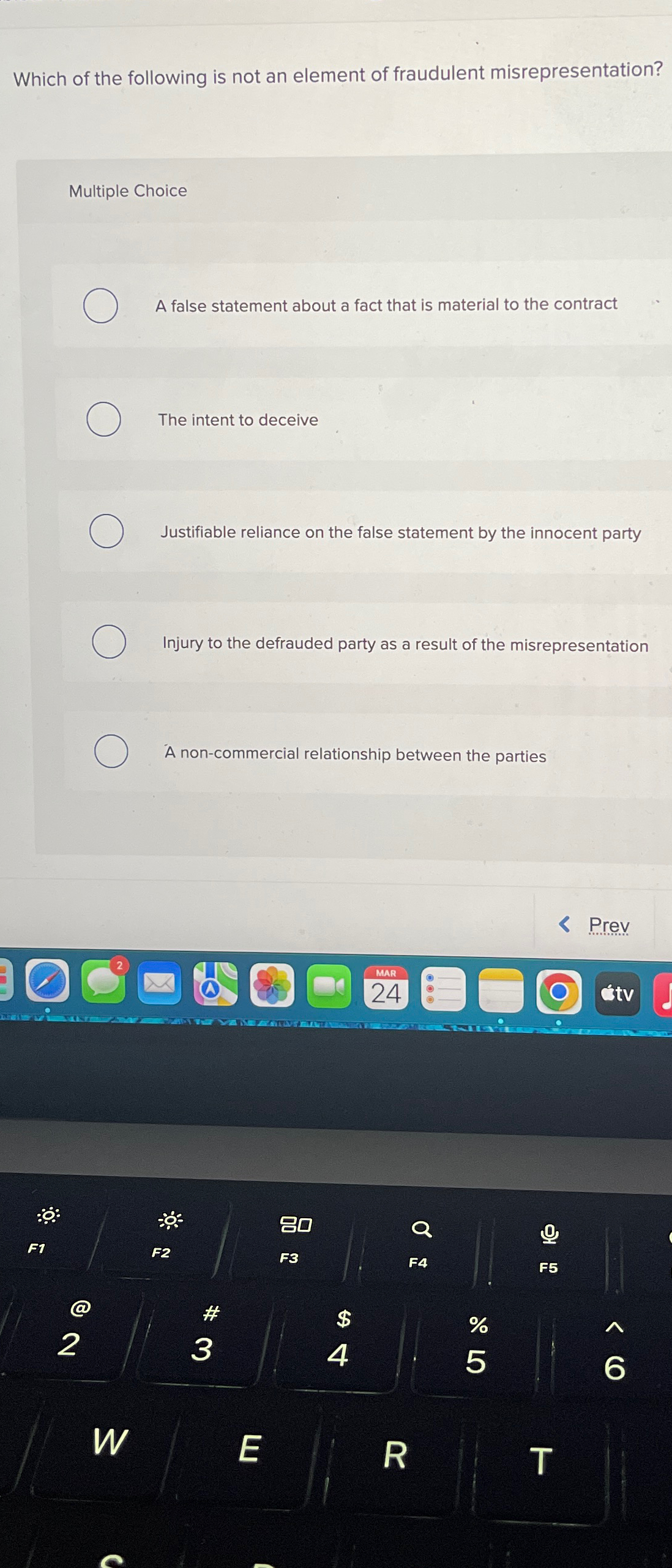 Solved Which of the following is not an element of | Chegg.com