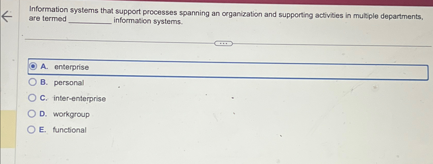 Solved Information systems that support processes spanning | Chegg.com