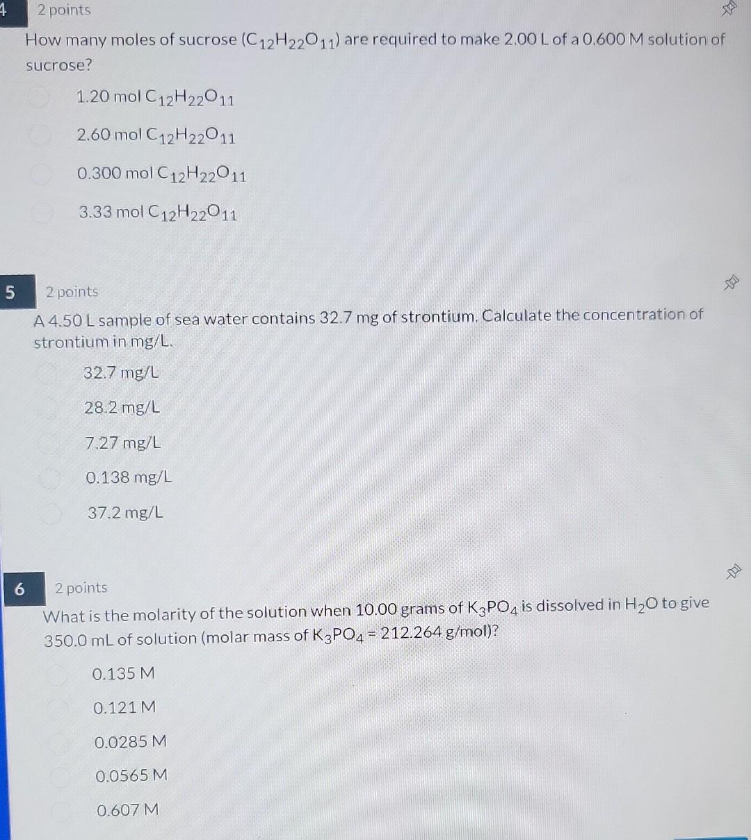 Solved How many moles of sucrose (C12H22O11) are required to | Chegg.com