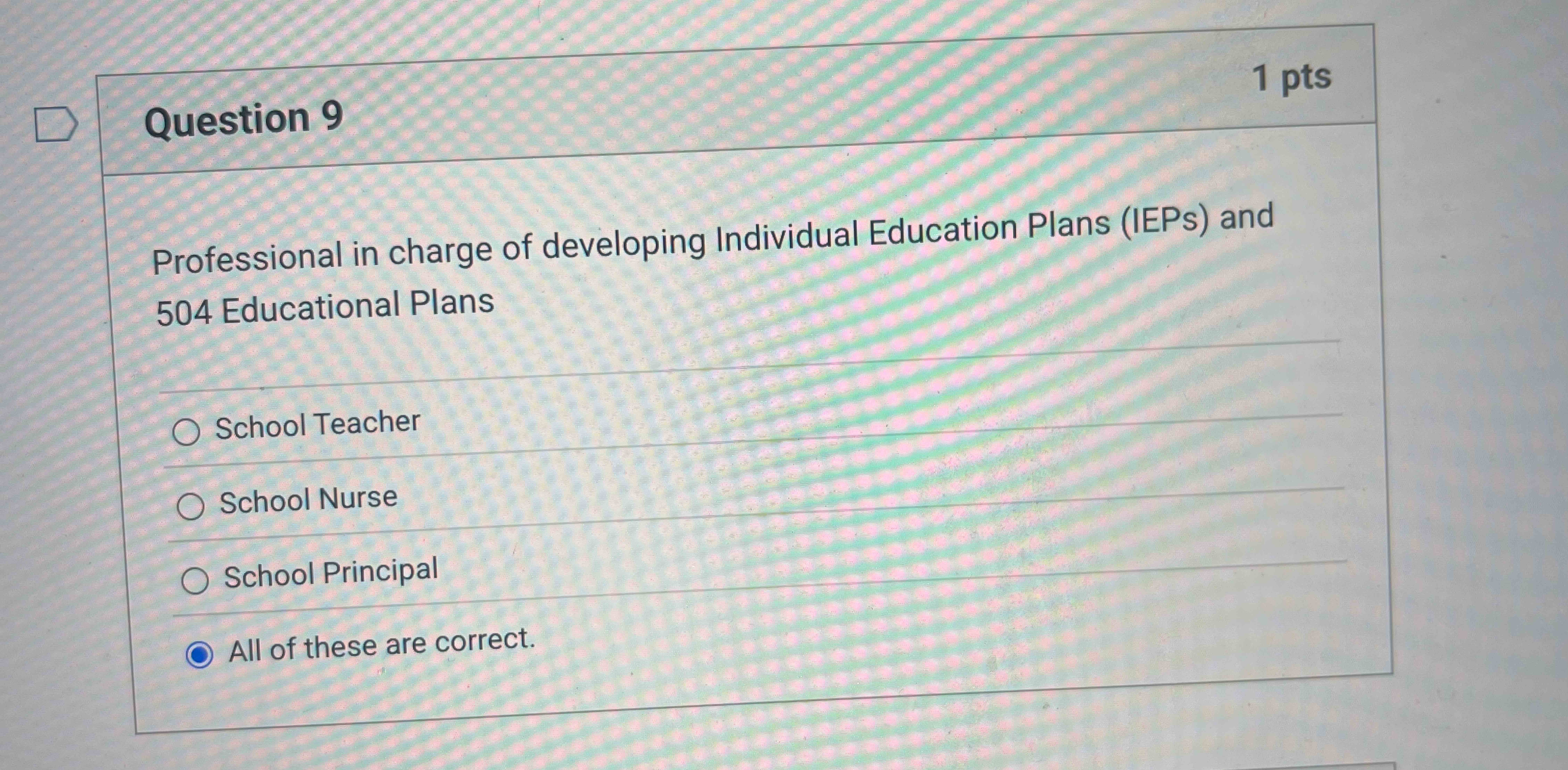 Solved Question 9Professional in charge of developing | Chegg.com