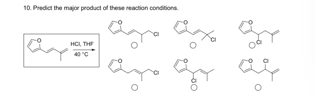 Solved Predict the major product of these reaction | Chegg.com