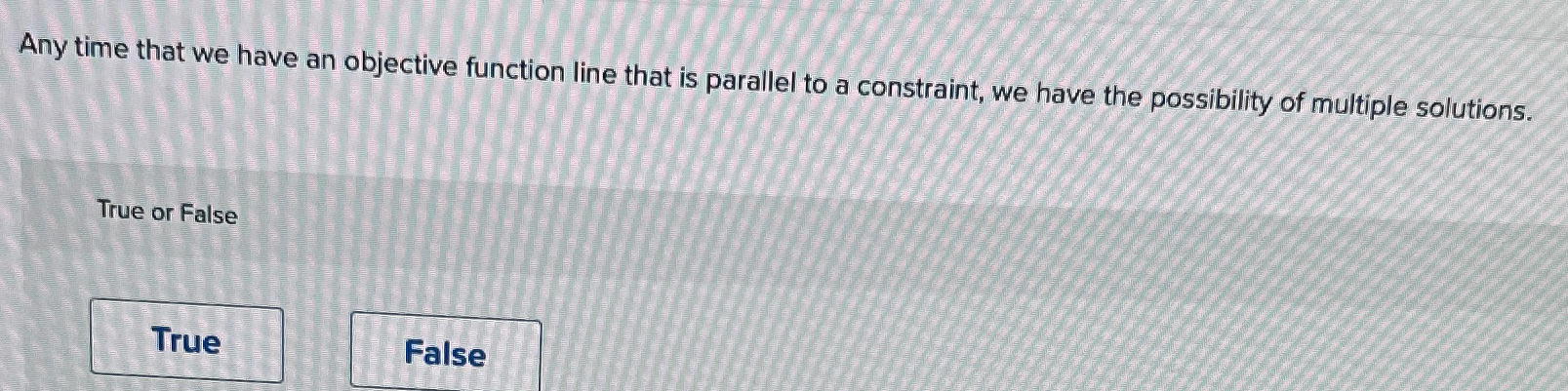 Solved Any time that we have an objective function line that | Chegg.com