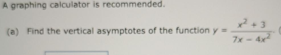 Solved A graphing calculator is recommended.(a) ﻿Find the | Chegg.com
