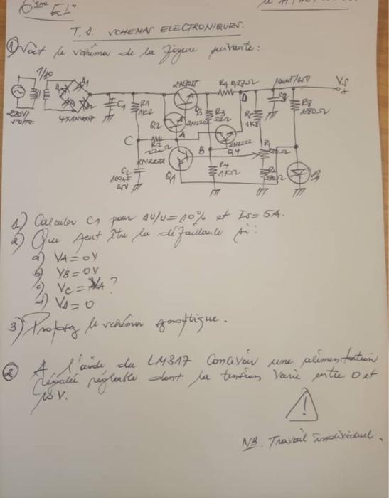 (1) Vet le varima de la figure maivante: 1) Calcular | Chegg.com