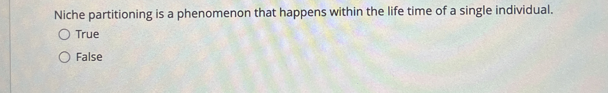 Solved Niche partitioning is a phenomenon that happens | Chegg.com