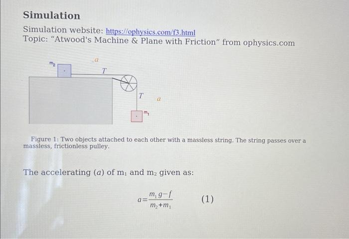 The Physics: Newton's 2nd law, free body diagrams, | Chegg.com