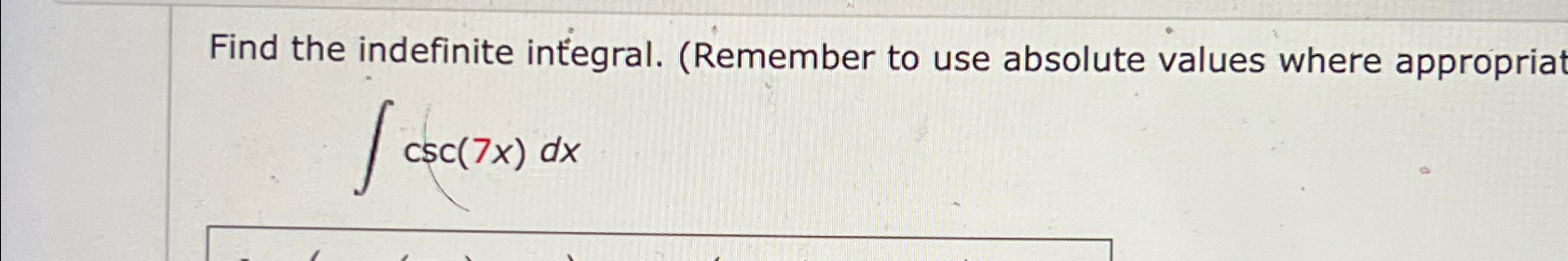 Solved Find the indefinite integral. (Remember to use | Chegg.com