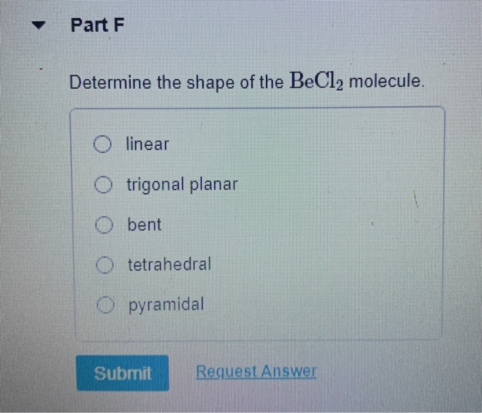 Solved Part E Draw the electron-dot formula for BeCl, Draw | Chegg.com
