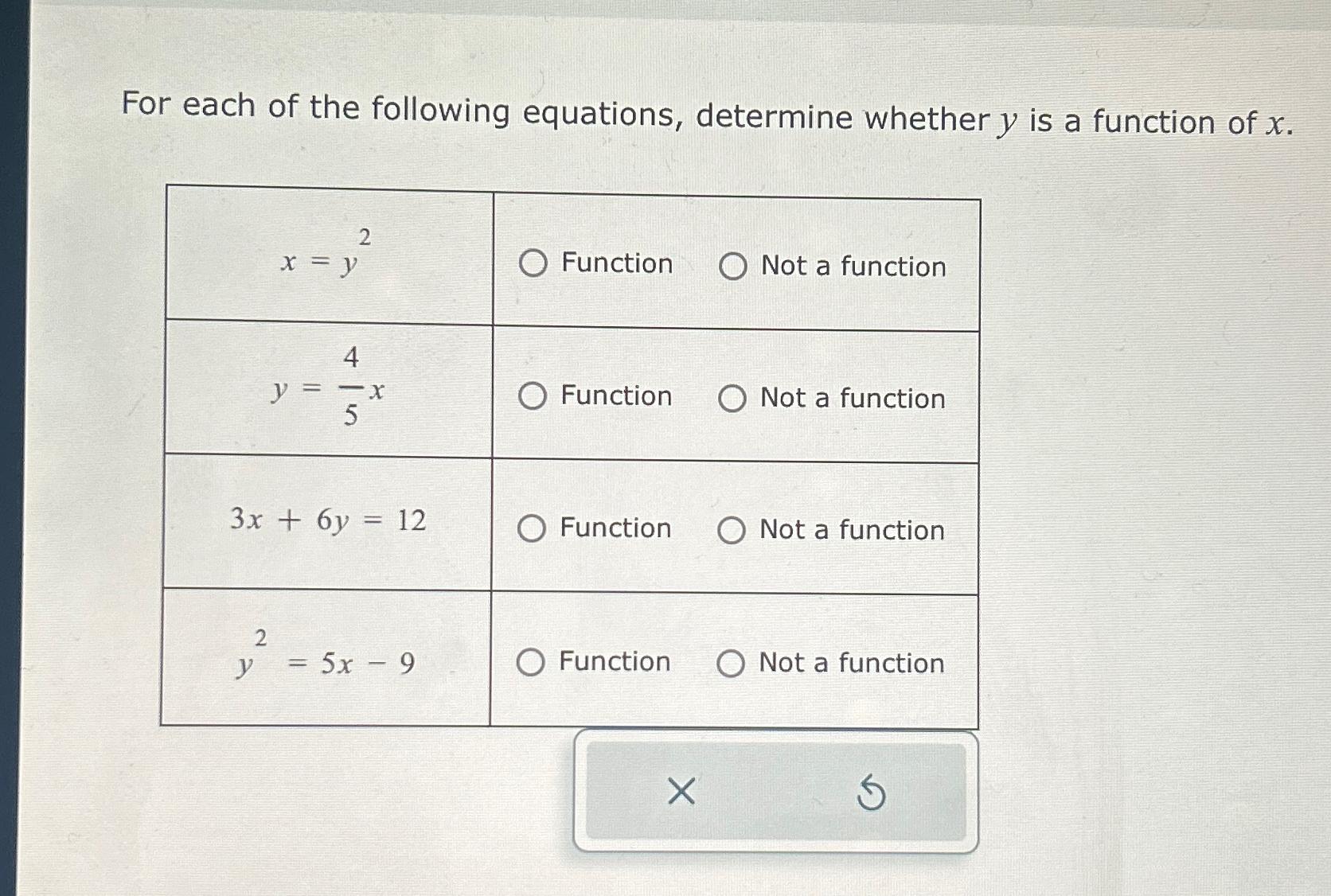 Solved For each of the following equations, determine | Chegg.com