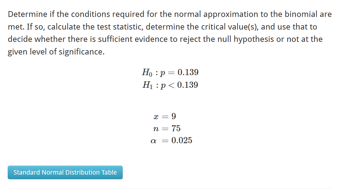 Solved Determine if the conditions required for the normal | Chegg.com