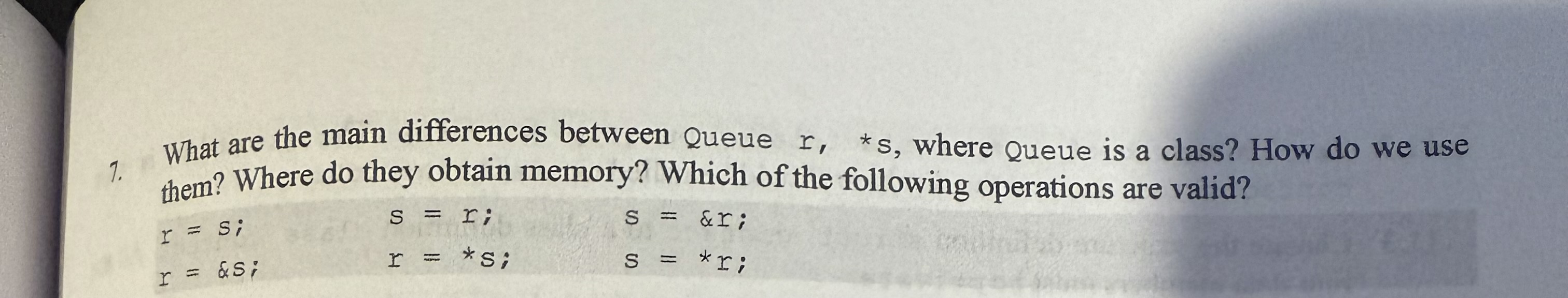 Solved (C++)What are the main differences between Queue | Chegg.com