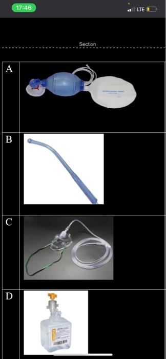 17:46 LTE Section E F G K H 17:46 LTE Section A B C | Chegg.com
