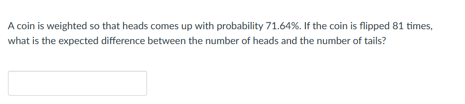 Solved A coin is weighted so that heads comes up with | Chegg.com