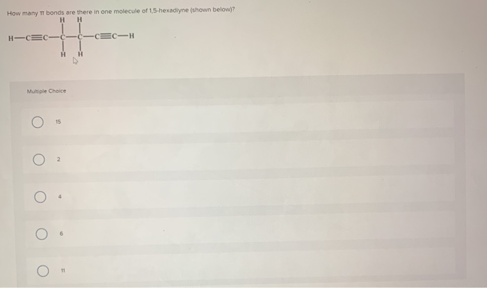 Solved How many TT bonds are there in one molecule of 1,5 | Chegg.com