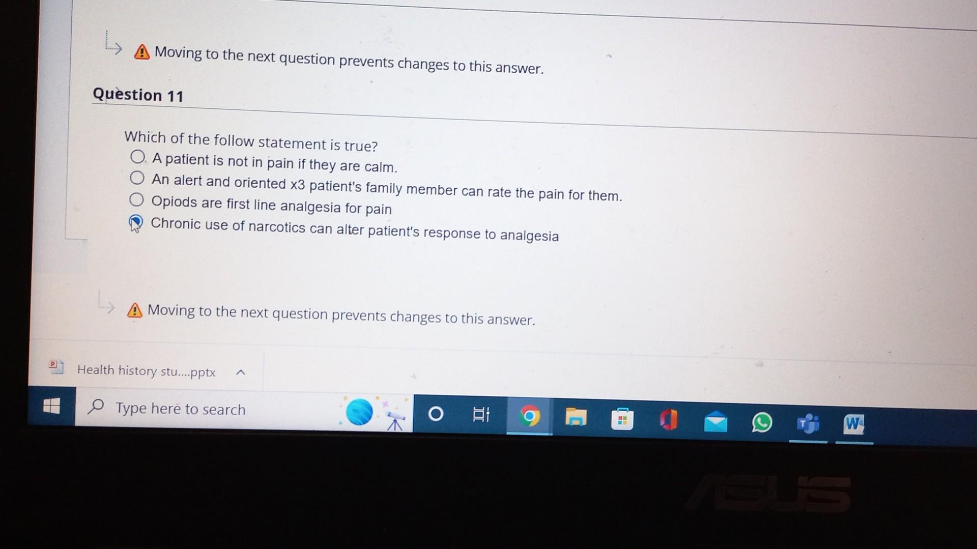Solved A Moving to the next question prevents changes to | Chegg.com