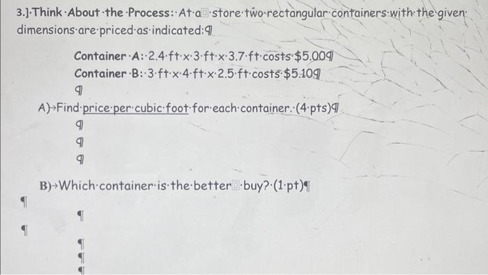 Solved 3.] Think ⋅ About the Process: ⋅A+⋅a⋅ store | Chegg.com
