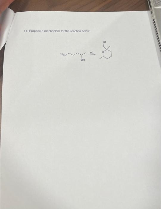 Solved 1. Draw the mechanism for the reaction of cyclohexene | Chegg.com
