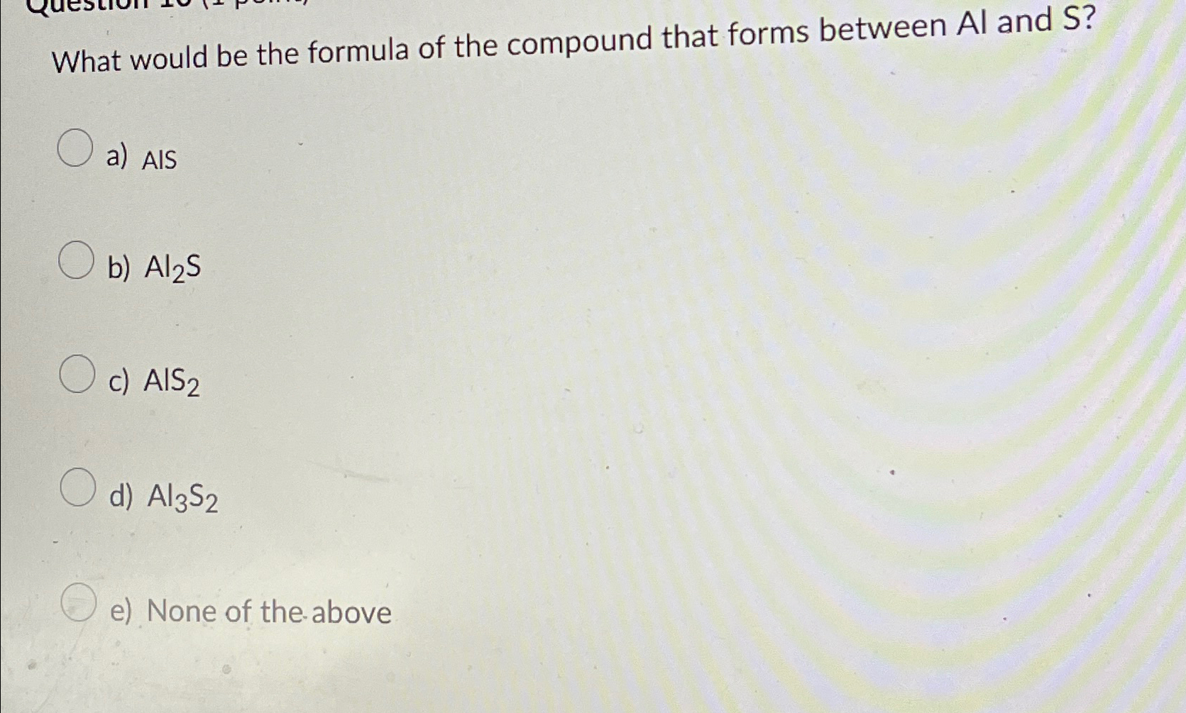 Solved What would be the formula of the compound that forms | Chegg.com