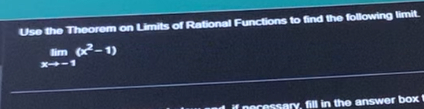 Solved Use the Theorem on Limits of Rational Functions to | Chegg.com