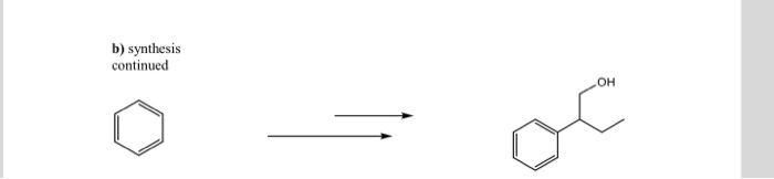 Solved b) synthesis continued OH | Chegg.com