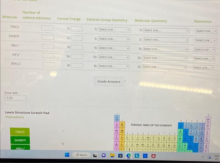 Lewis Structure Scratch Pad Instructions | Chegg.com