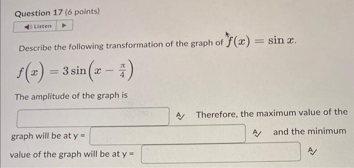 Solved Describe the following transformation of the graph of | Chegg.com