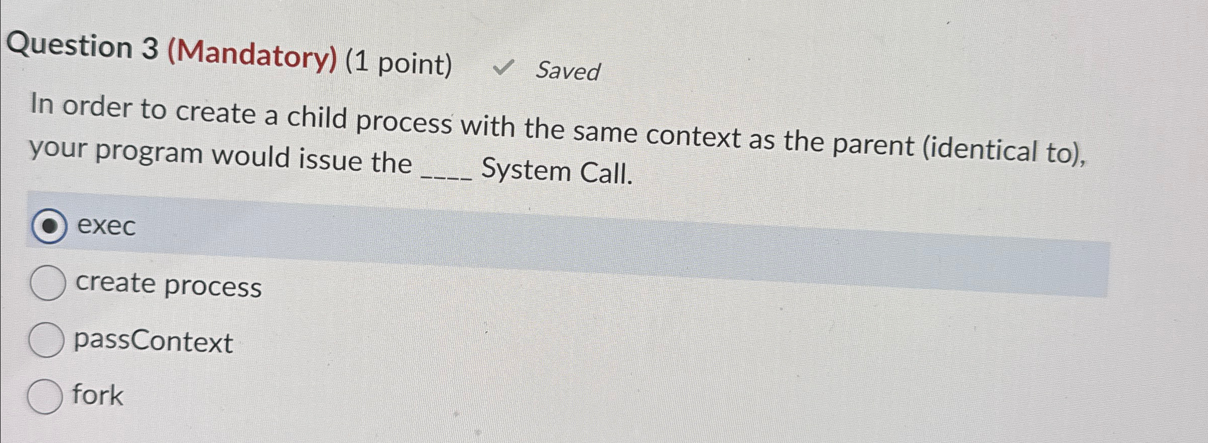 Solved Question 3 (Mandatory) (1 point) SavedIn order to | Chegg.com Solved Question 3 (Mandatory) (1 point) SavedIn order to | Chegg.com