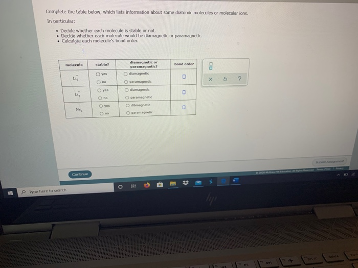 Solved Complete the table below, which lists information | Chegg.com