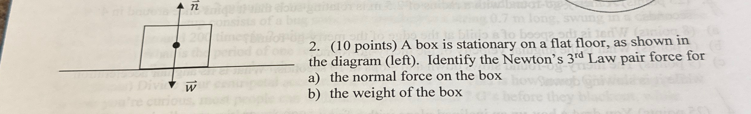 Solved (10 ﻿points) ﻿A box is stationary on a flat floor, as | Chegg.com