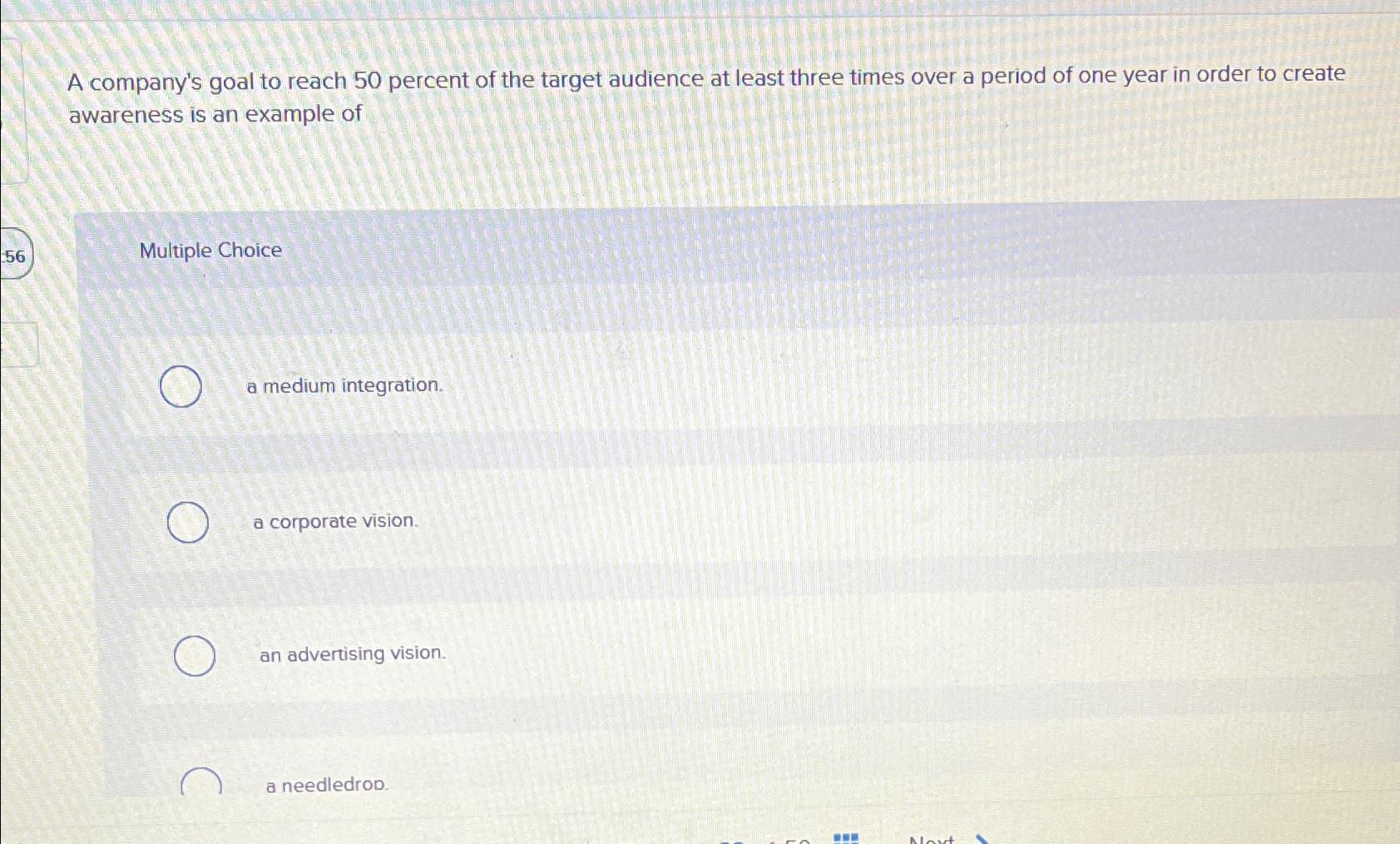 Solved A company's goal to reach 50 ﻿percent of the target | Chegg.com