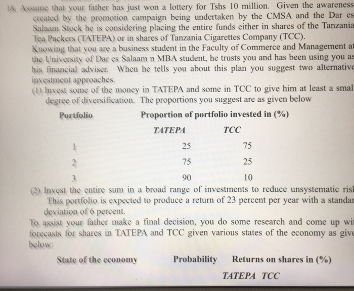 15 Marks) - Question Five (a) Discuss what is meant | Chegg.com
