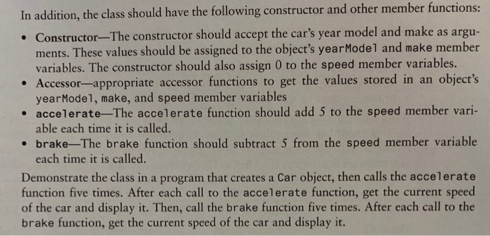 Solved Chapter 13 - Making the Car class. Complete Chapter | Chegg.com