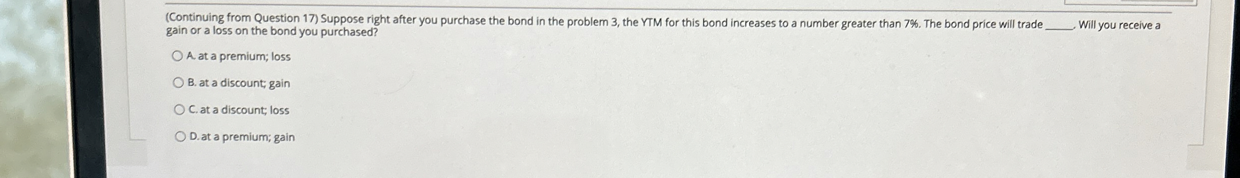 Solved (Continuing from Question 17) ﻿Suppose right after | Chegg.com