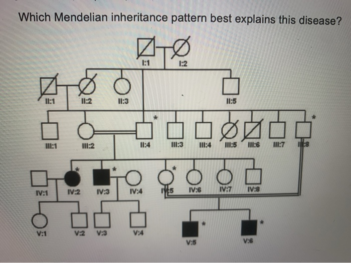 Solved Which Mendelian inheritance pattern best explains | Chegg.com