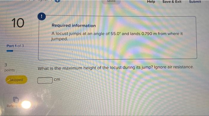Solved Savod Help Save & Exit Submit ! 10 Required | Chegg.com