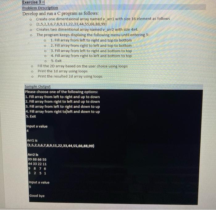 Solved 0 O Exercise 3 Problem Description Develop And Run A