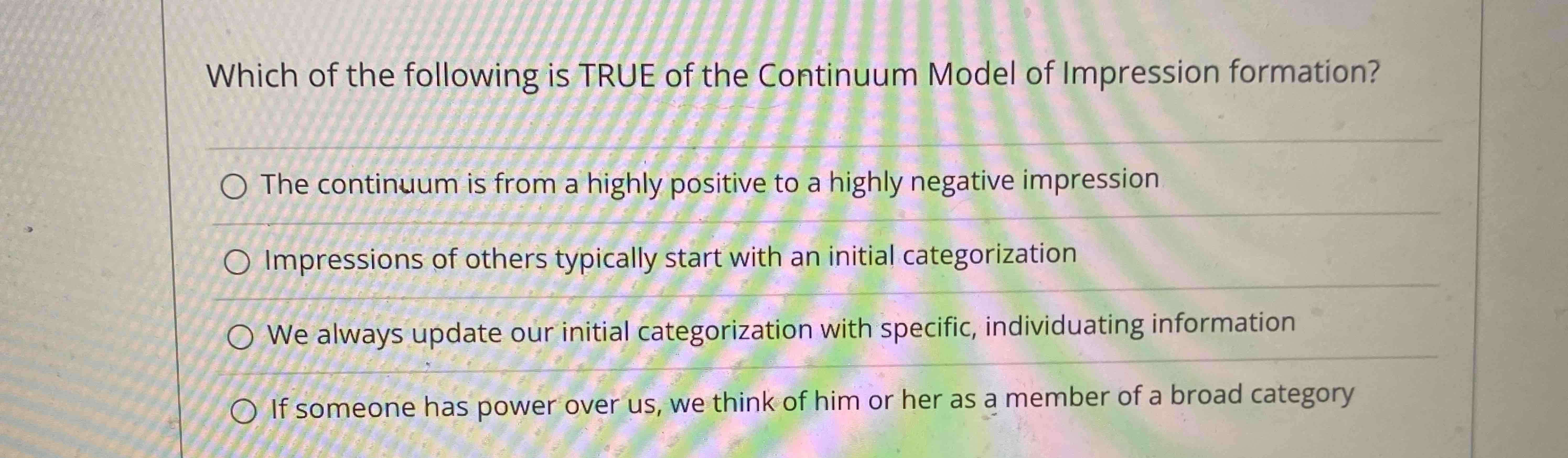 Solved Which of the following is TRUE of the Continuum Model | Chegg.com