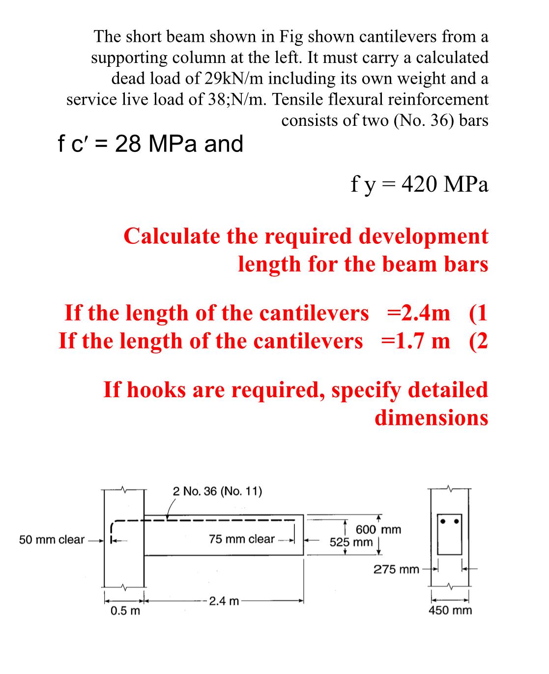 Solved The short beam shown in Fig shown cantilevers from a | Chegg.com