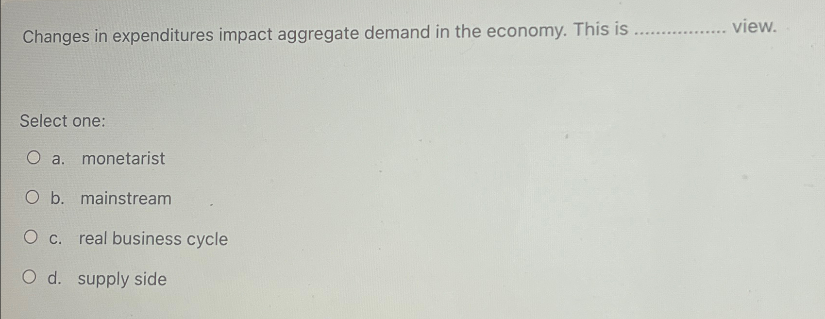 Solved Changes in expenditures impact aggregate demand in | Chegg.com