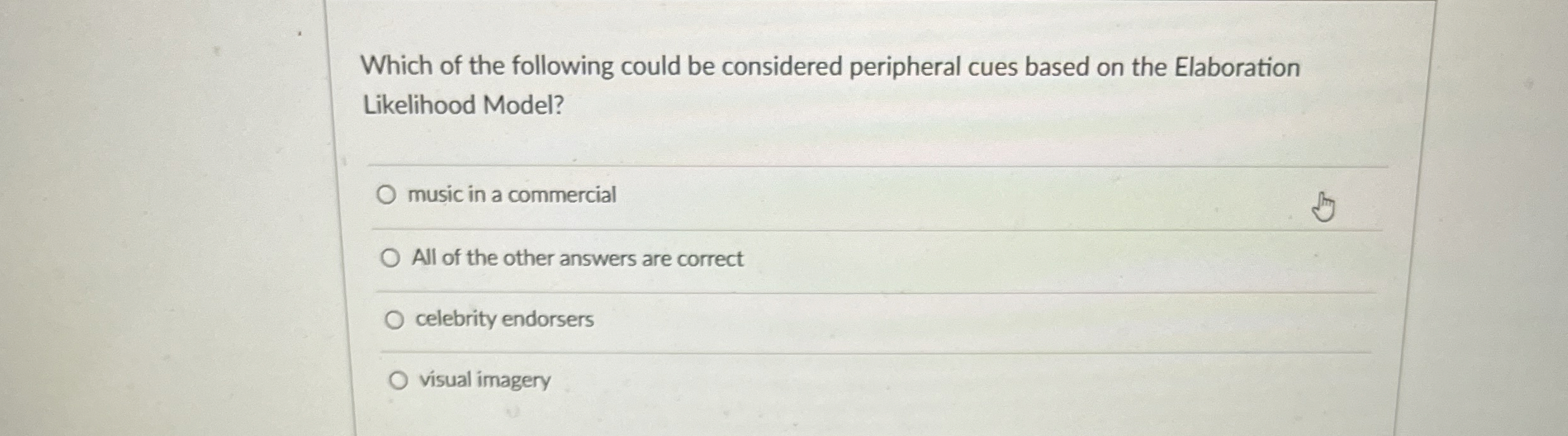 Solved Which of the following could be considered peripheral | Chegg.com