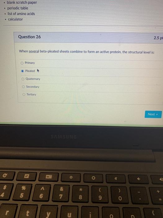 Solved blank scratch paper periodic table . list of amino | Chegg.com