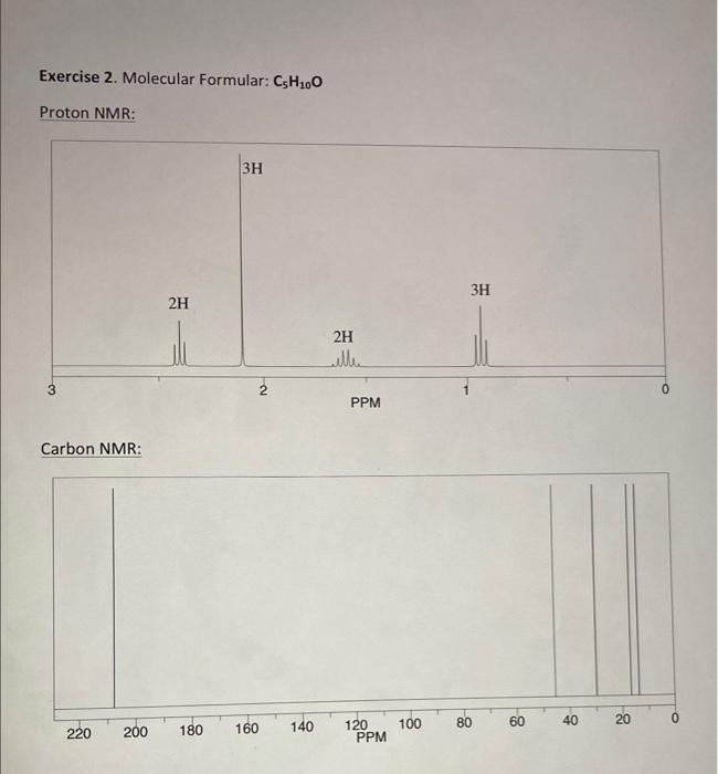 Solved Exercise 1. Molecular Formular: C,H,N Proton NMR: IH, | Chegg.com