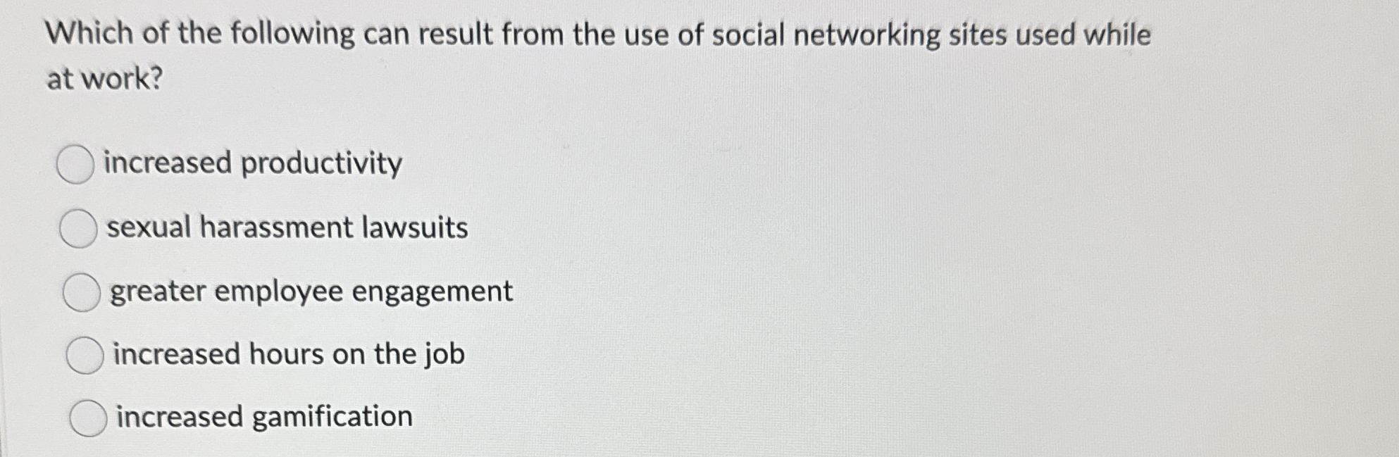 Solved Which of the following can result from the use of | Chegg.com