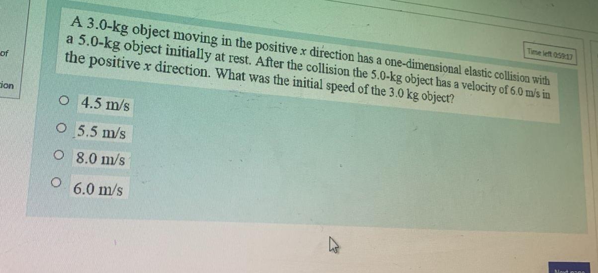 Solved A 3.0-kg object moving in the positive x direction | Chegg.com Solved A 3.0-kg object moving in the positive x direction | Chegg.com