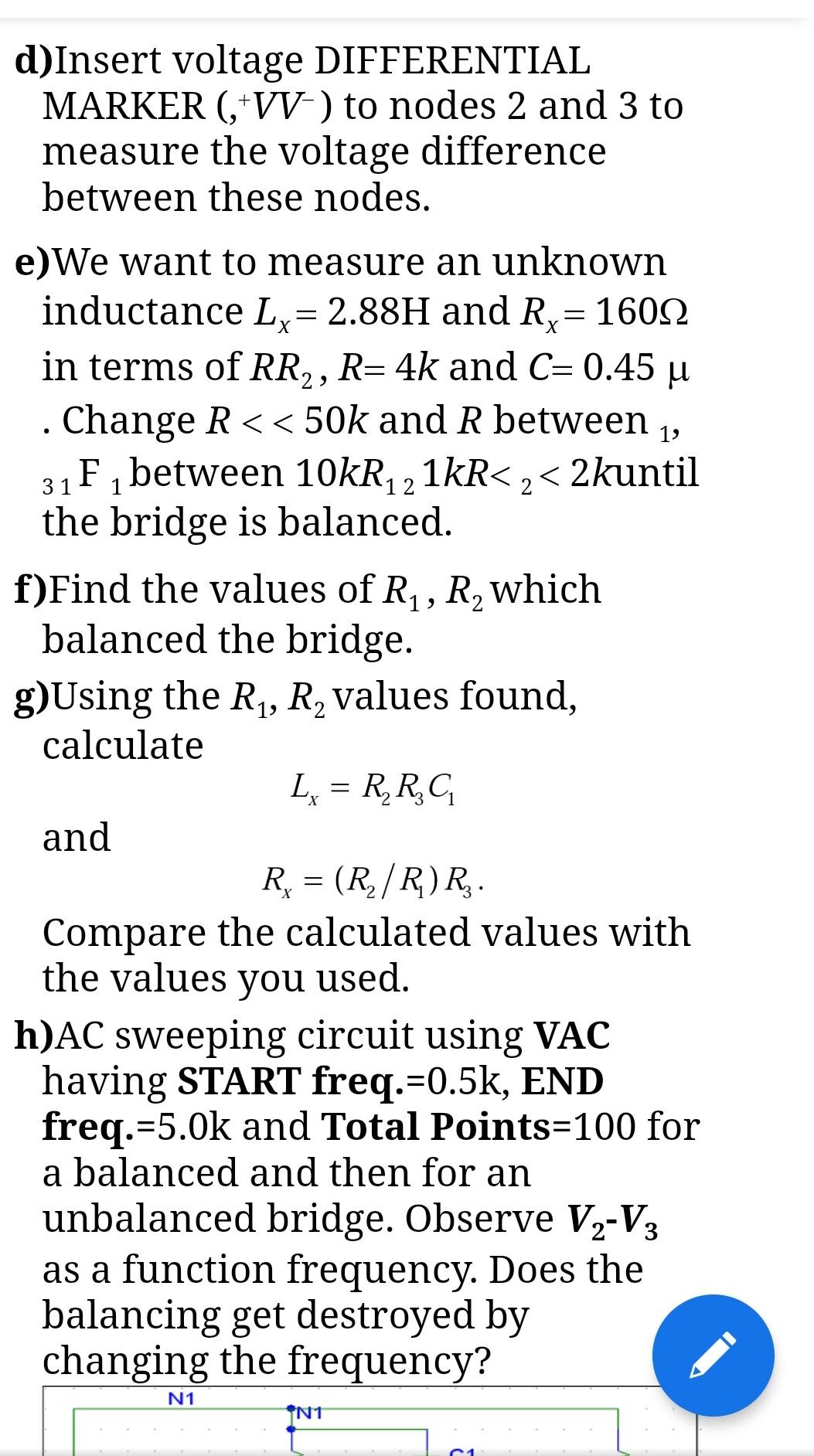 Experiment III: AC Bridge Circuits Objective: Using | Chegg.com