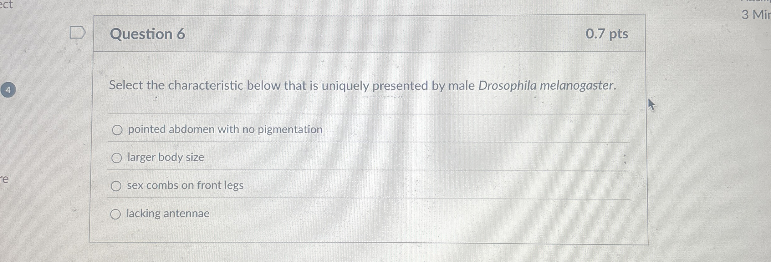 Solved Question 60.7 ﻿ptsSelect the characteristic below | Chegg.com
