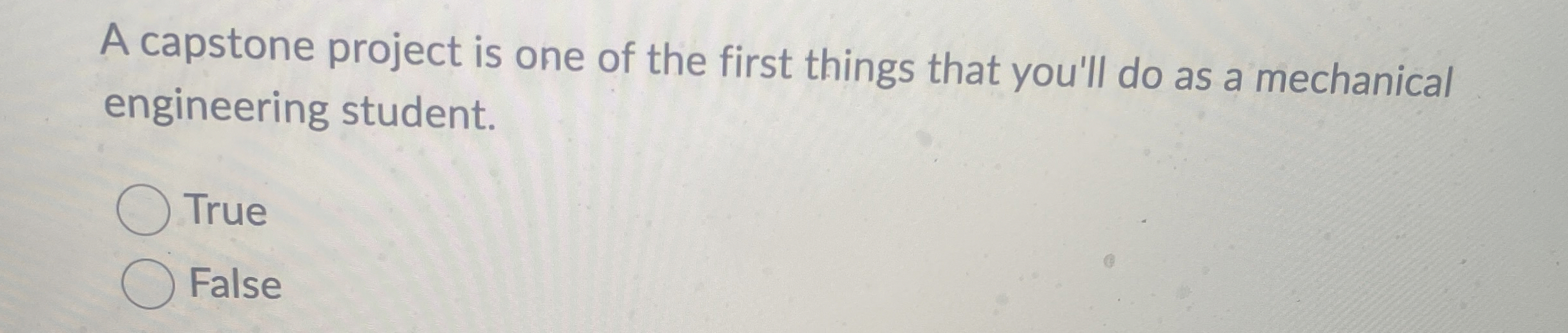 Solved A capstone project is one of the first things that | Chegg.com