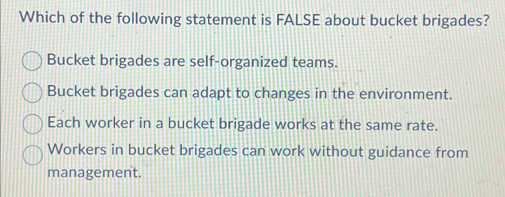 Solved Which of the following statement is FALSE about | Chegg.com