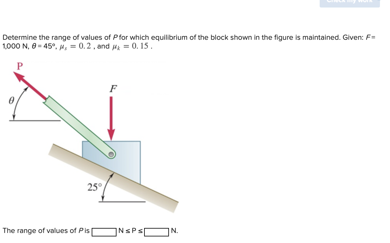 Solved Determine the range of ﻿values of P ﻿for which | Chegg.com